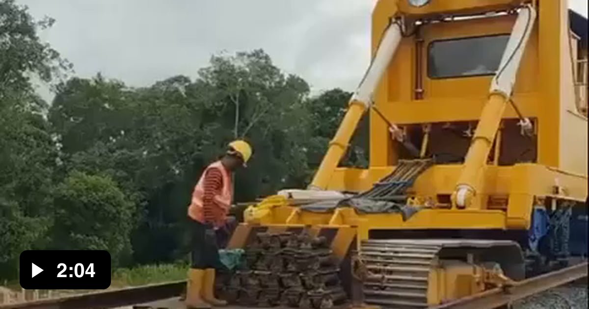 This big machine that build railway tracks - 9GAG