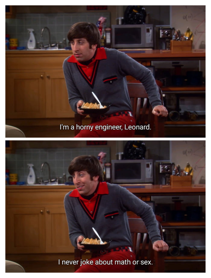 "Koothrappali's going to wet himself, I'm gonna throw up, Sheldon's ...