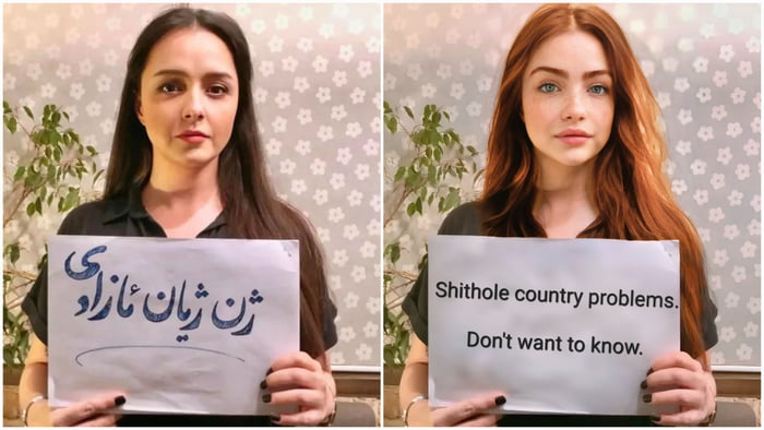 Tired of seeing all this footage from Iranian protests. You have these ...