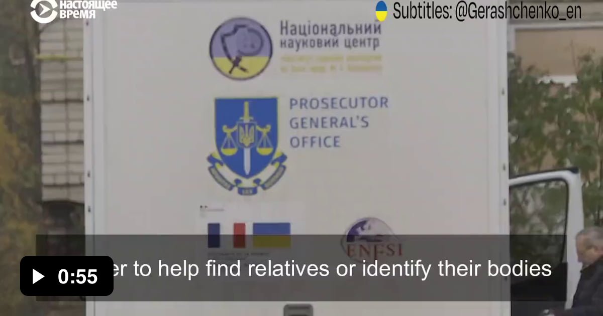 A mobile DNA lab is working nonstop in Izyum, Kharkiv region. After ...