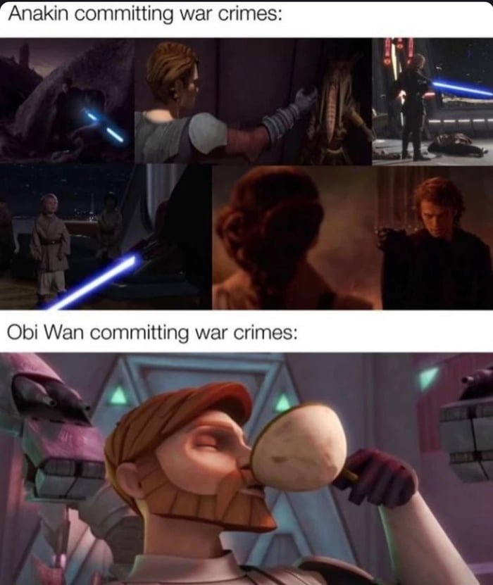 The main difference between Anakin and Obi-Wan - 9GAG
