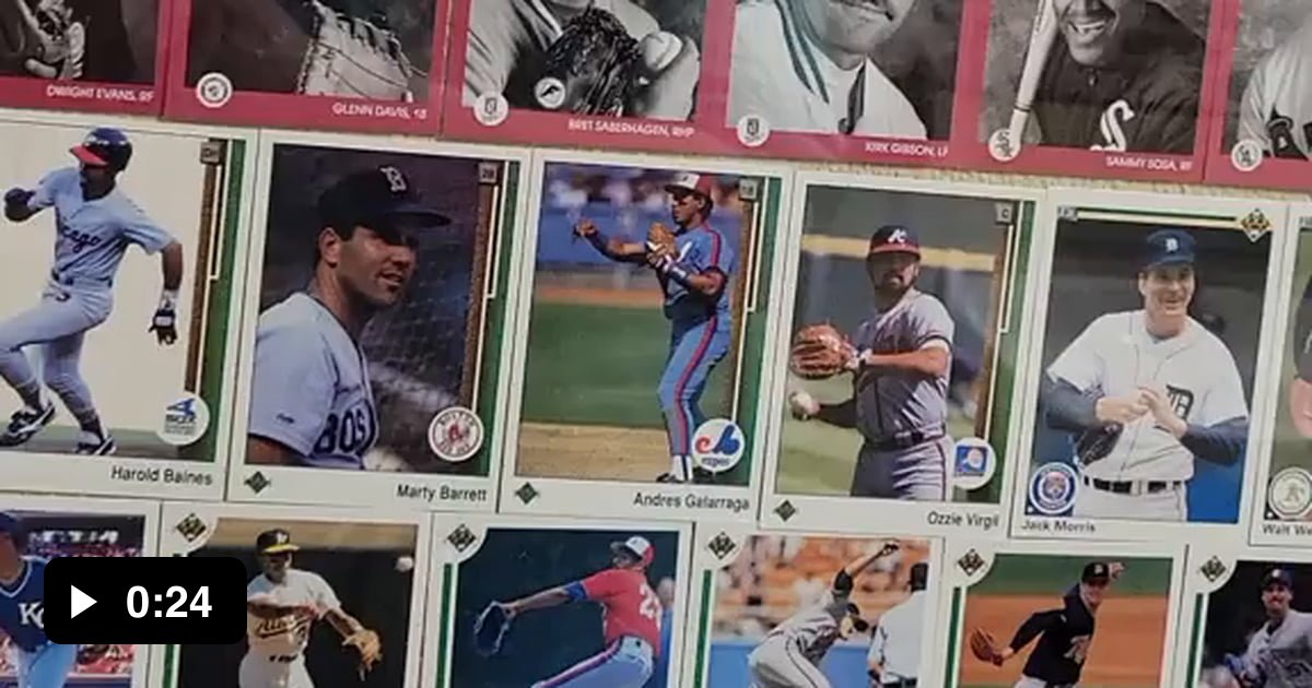 Row of baseball cards - 9GAG