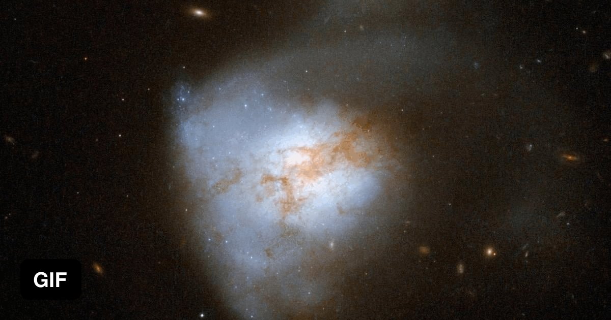 Hubble vs James Webb view of two galaxies merging - 9GAG