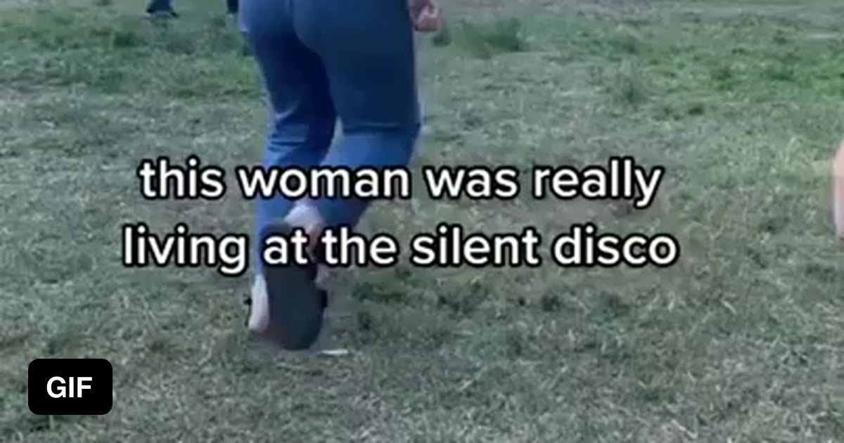 One Very Happy Dancing Woman Looking Like Without a Care in the World ...