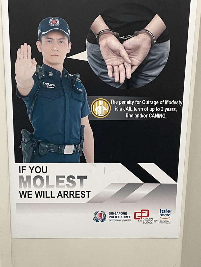 If you molest, we will arrest - 9GAG