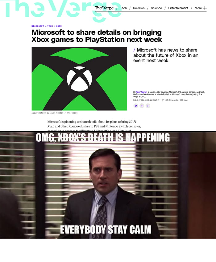 ITS HAPPENING GUYS, XBOX IS OFFICIALLY DEAD, EVERYONE STAY CALM - 9GAG