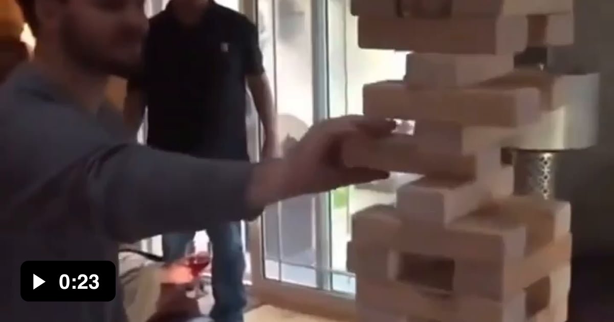 An impossible Jenga move - 9GAG