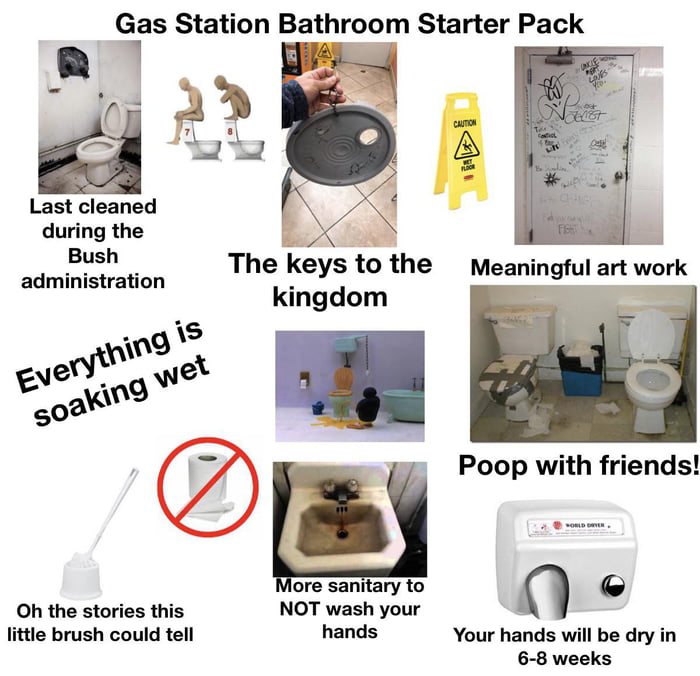 Gas station bathroom starter pack - 9GAG