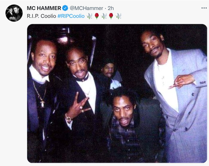 Childhood in 1 photo, Gangasta's paradise Coolio passed away, RIP to 2 in this photo - 9GAG