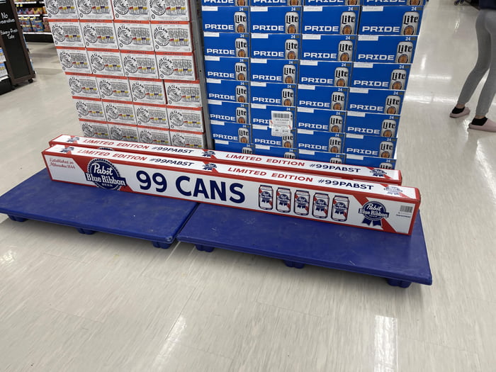 PBR is selling long cases of 99 beers for $69 - 9GAG