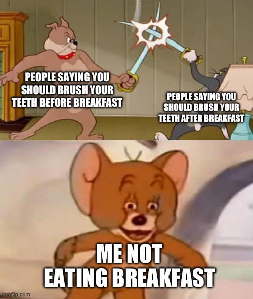 And here’s 9gaggers, not brushing their teeth. - 9GAG