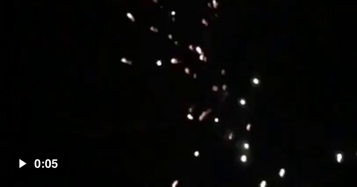 Firework struck by lightning - 9GAG