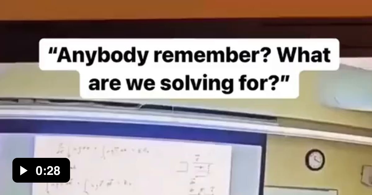Student who is late for class answers a question correctly in seconds ...