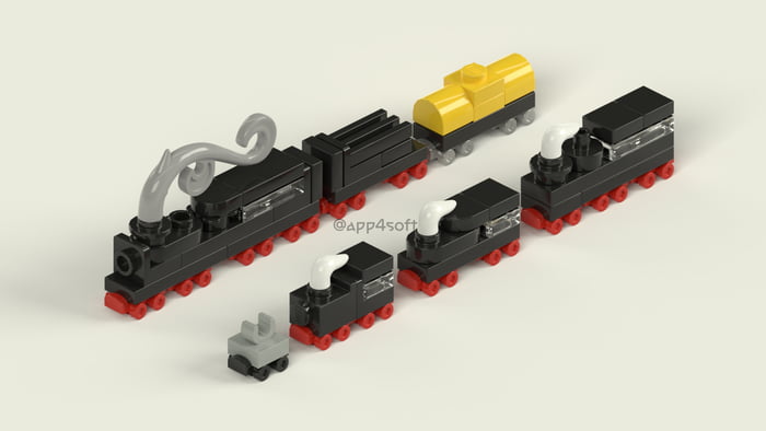 LEGO Micropolis Locomotive Set (1 Stud Wide) - 9GAG