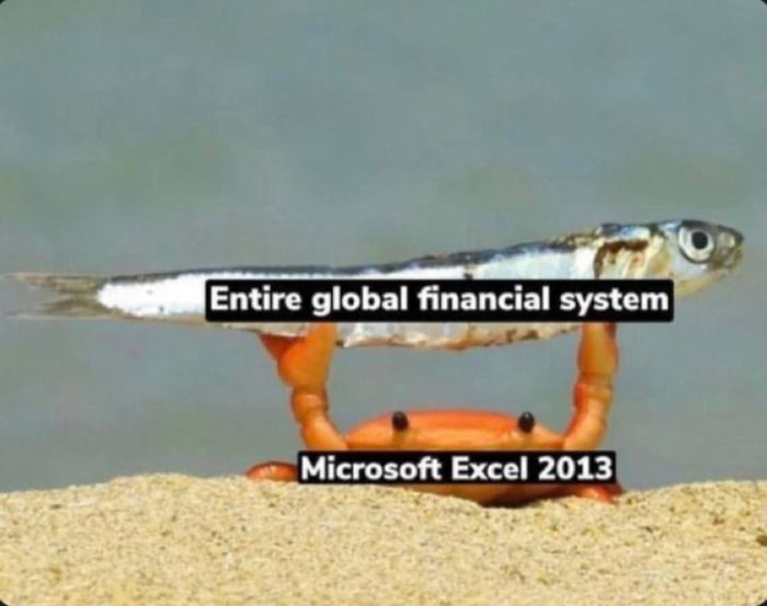 Maybe excel can safe us in this fishy situation - 9GAG