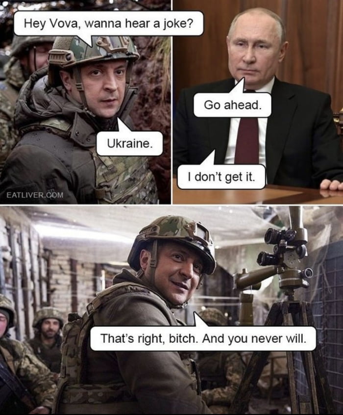 Slava ukraine, we should not any aggressor win - 9GAG