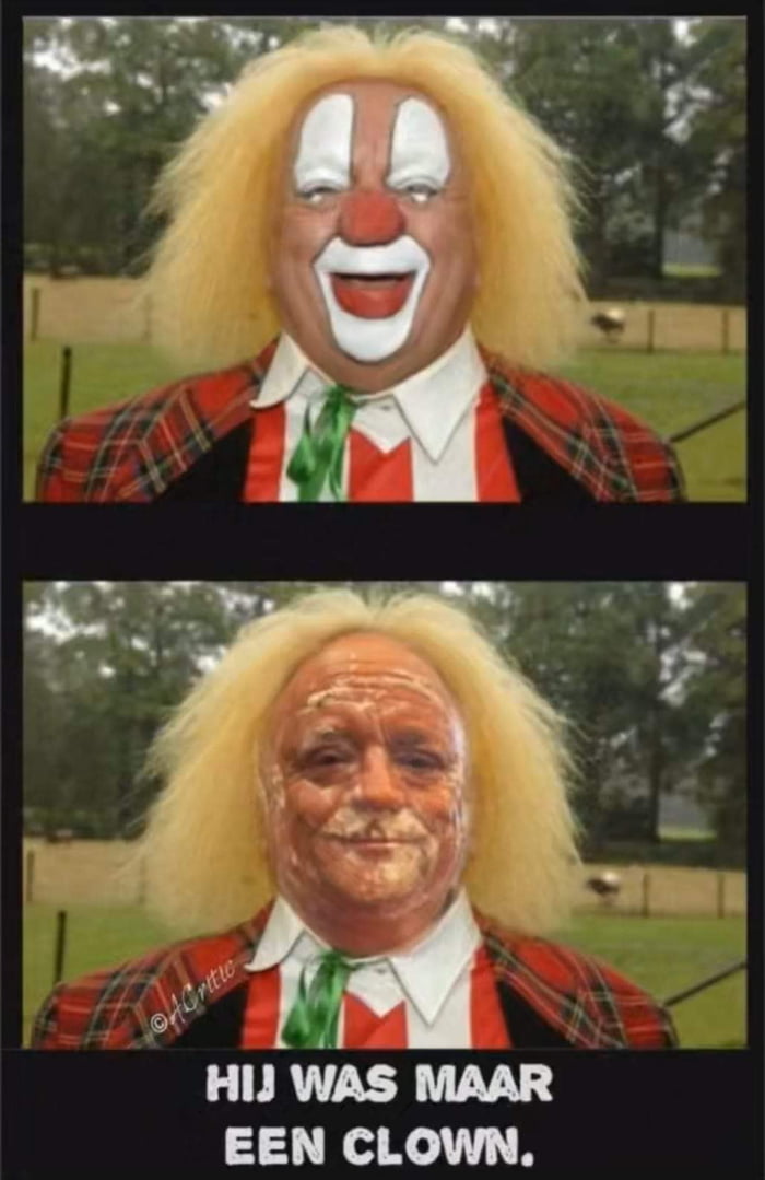 Hij was maar een clown ... - 9GAG