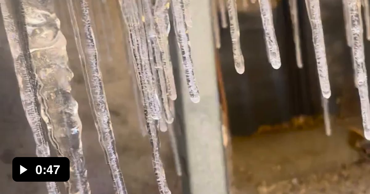 The sound of icicles hitting the ice - 9GAG