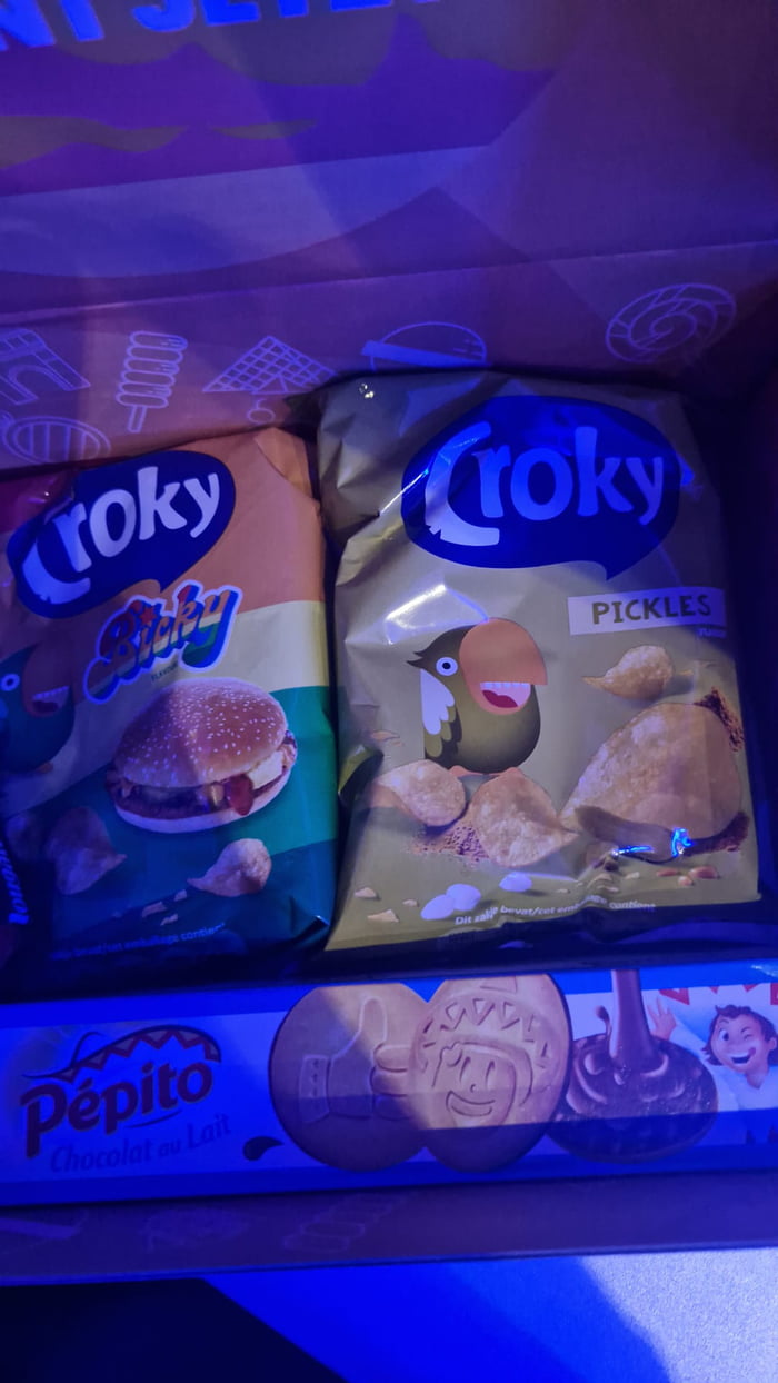 Each month I get junk food box from somewhere random in the world ...