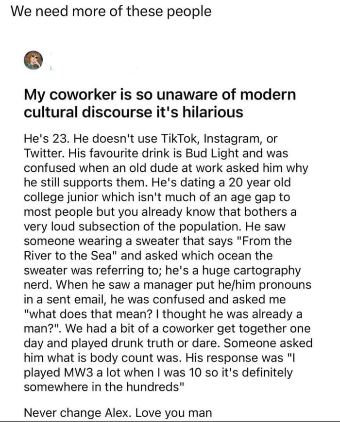 Based man, wish everyone was like him - 9GAG