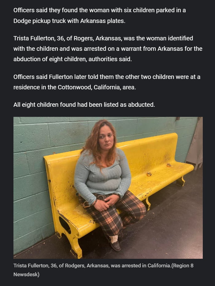 Take note, she will be out soon in no time, they rarely jail them for long - 9GAG