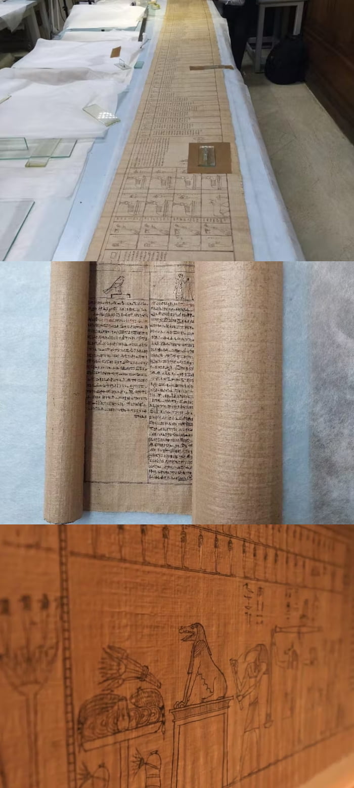 2300yo scroll containing a complete copy of "The book of the dead ...