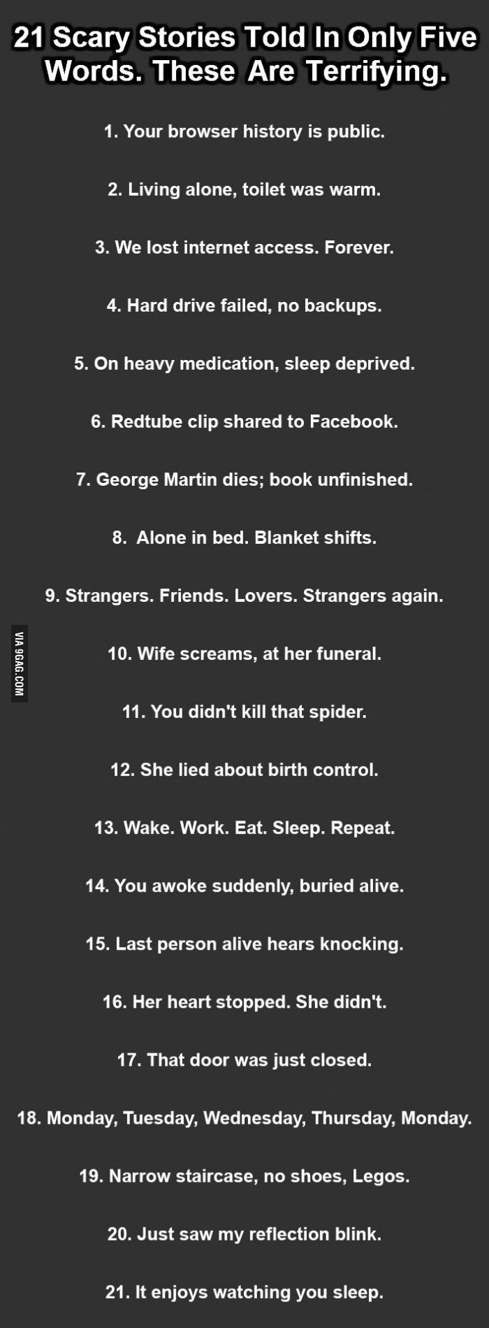 Short stories. Sometimes less is more. - 9GAG