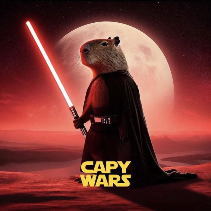 Darth Cappy, the capybara sith - 9GAG