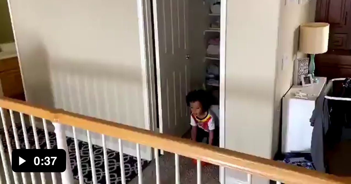 Kid converts from the upstairs closet. - 9GAG