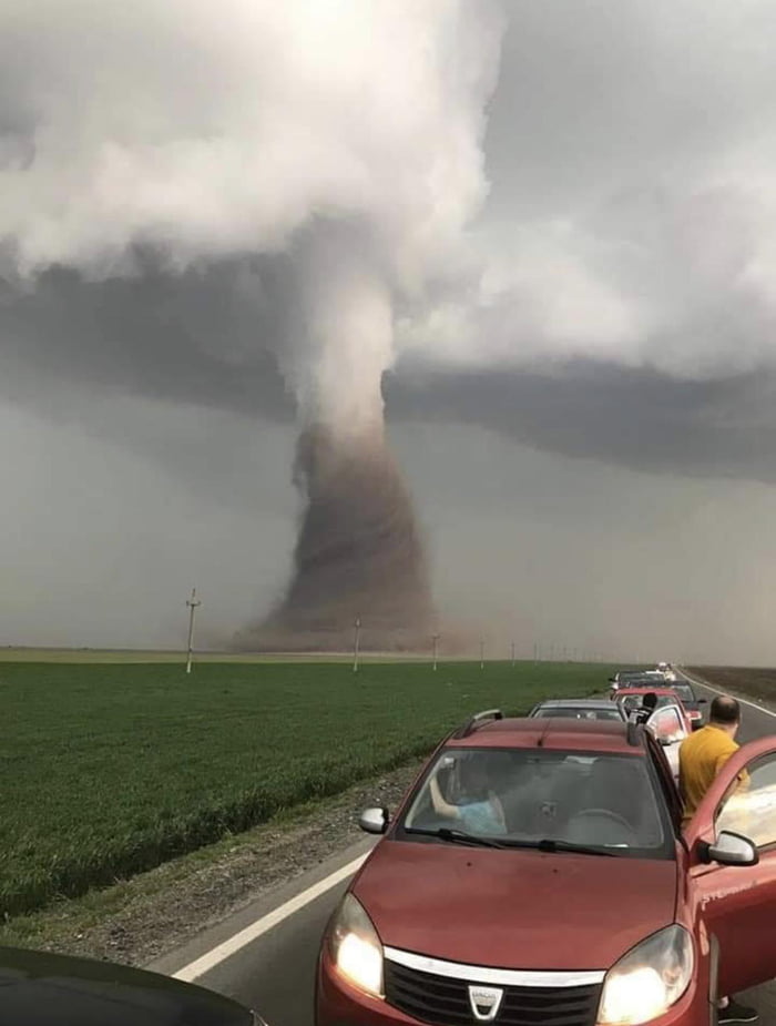 Tornado in southern Romania (2019) - 9GAG