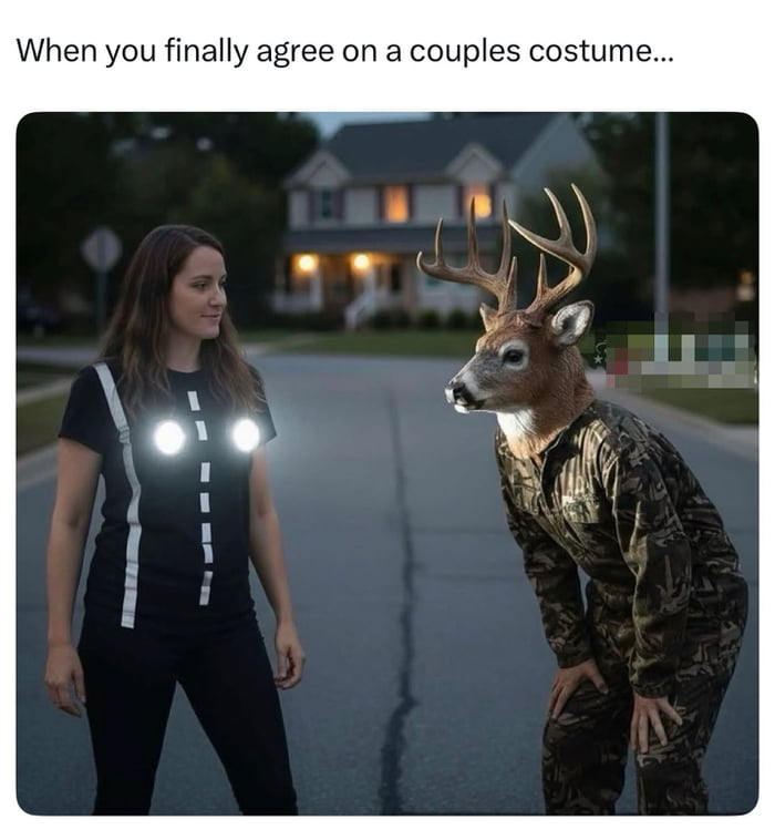 Finally agreed on a couples costume, this is perfect - 9GAG