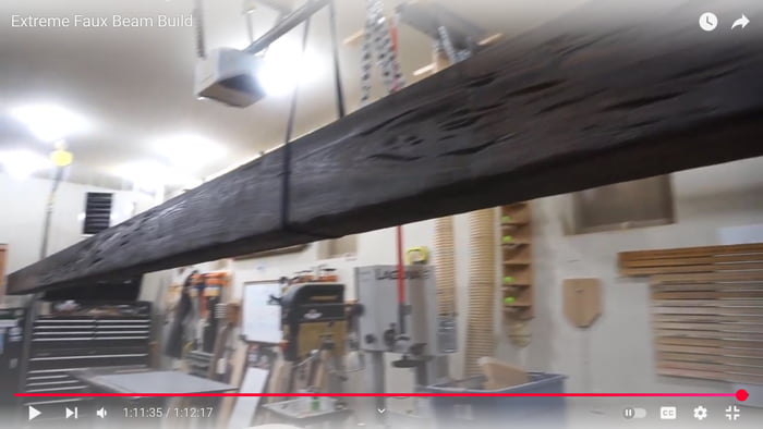Of a solid wood faux beam ( 30 feet long! ) - 9GAG