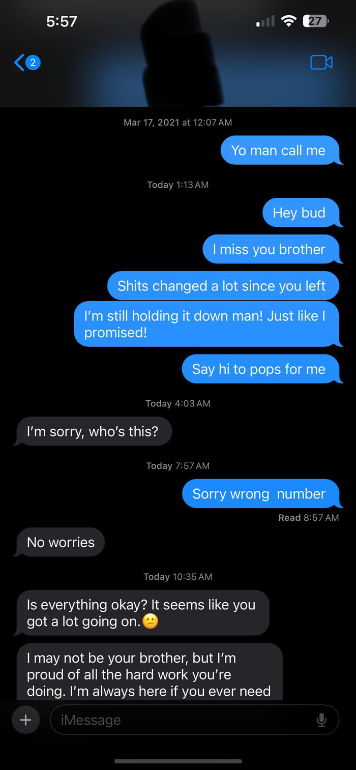 When a wrong number gives you unexpected life advice - 9GAG
