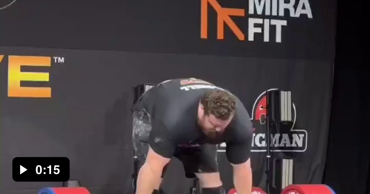 Less than a year ago, Strongman Trey Mitchell tore his Achilles Tendon ...