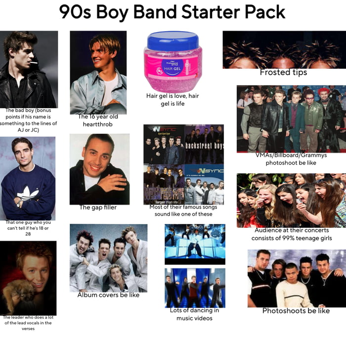 90s boy band starter pack - 9GAG