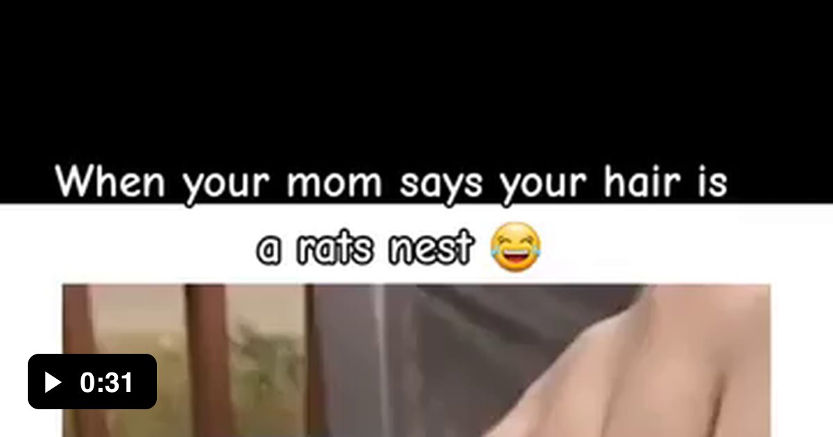 When your mom says hair is a rats nest - 9GAG