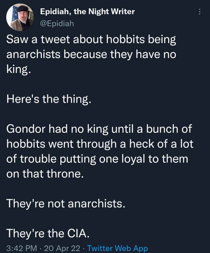 Agent Peregrin Took his code name is: "Fool of a took" - 9GAG