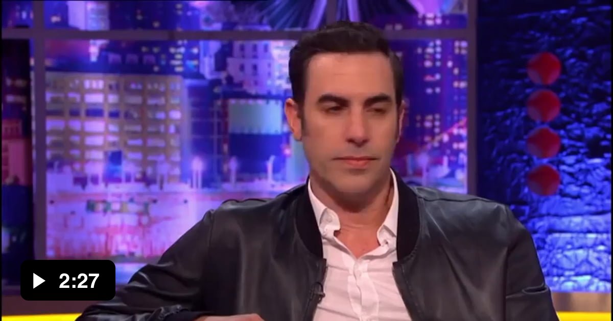 The audience on The Jonathan Ross Show are shown a clip of a scene from ...