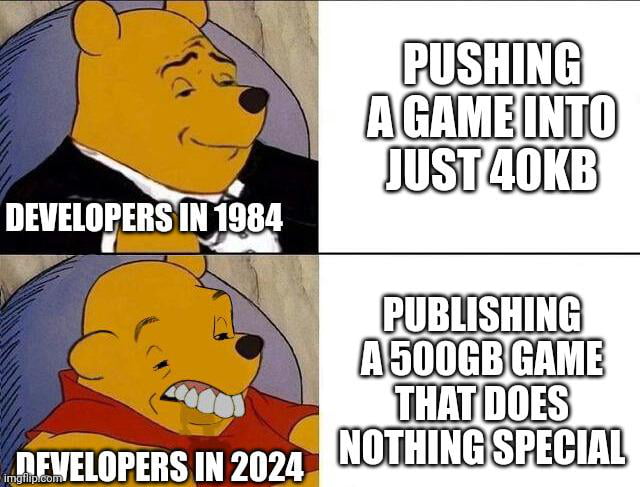 We never need bigger drives, we just needed better programmers - 9GAG