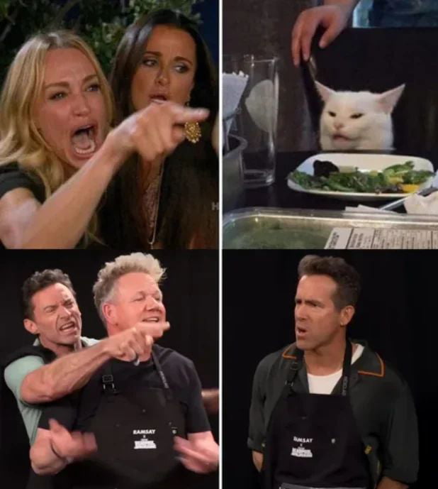 Deadrine and Wolvpool meme template perhaps - 9GAG