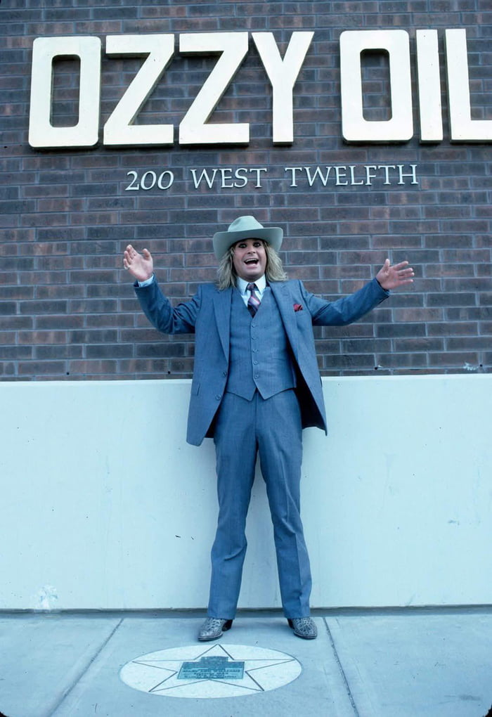 Ozzy in a promotional photo for his 1986 album The Ultimate Sin - 9GAG