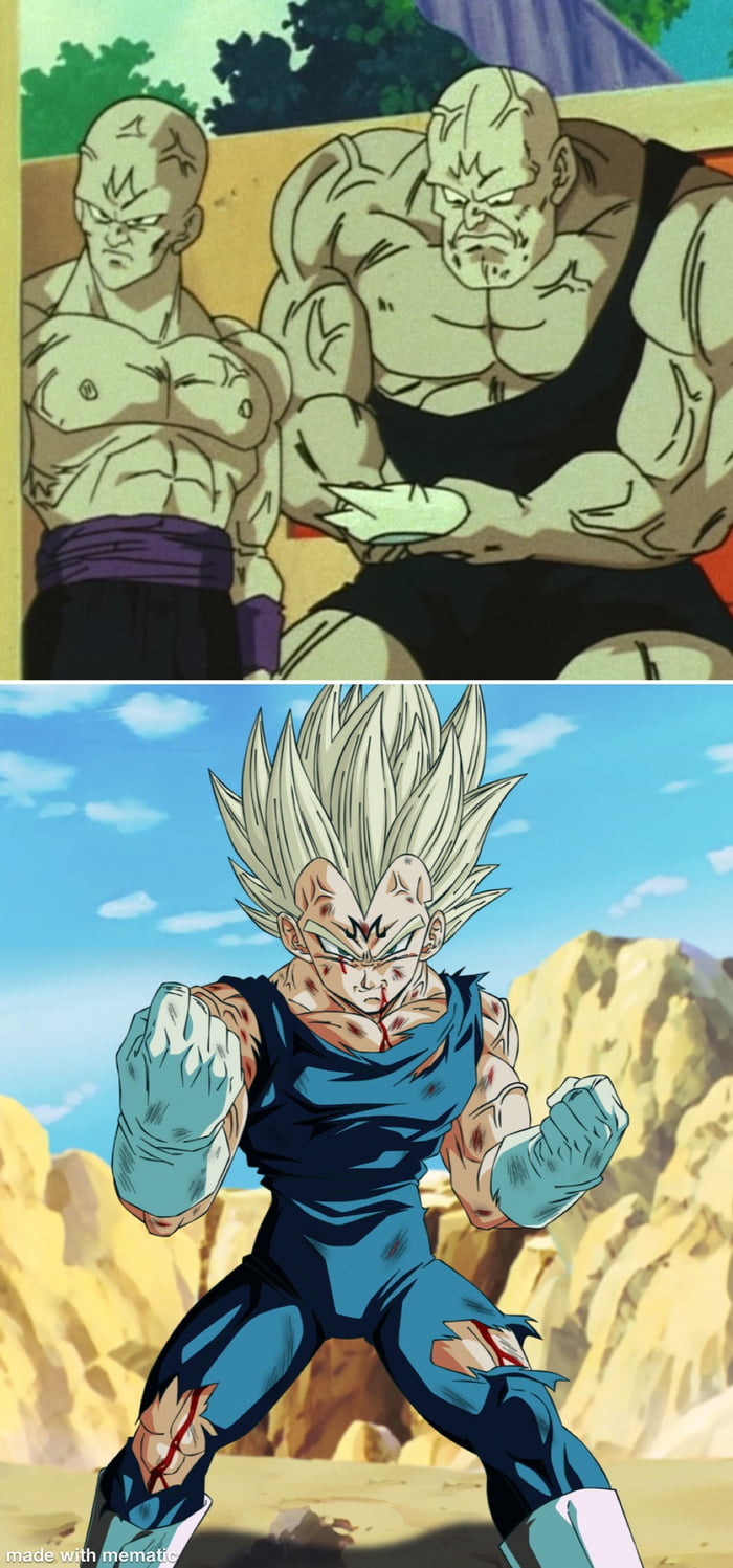 How much was agoku stronger than Vegeta, when Vegeta needed the Majin Boost to keep toe-to-toe ...