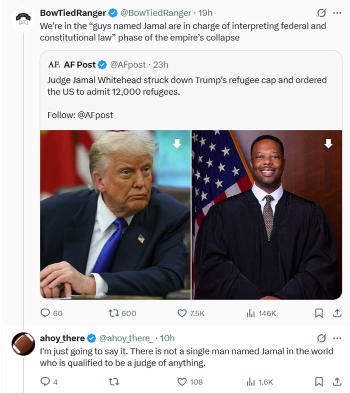 They literally can't comprehend that a person named "Jamal" might be good at what they do. - 9GAG