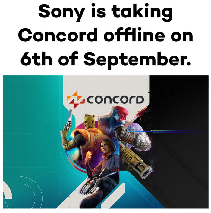 Concord is officially dead. - 9GAG