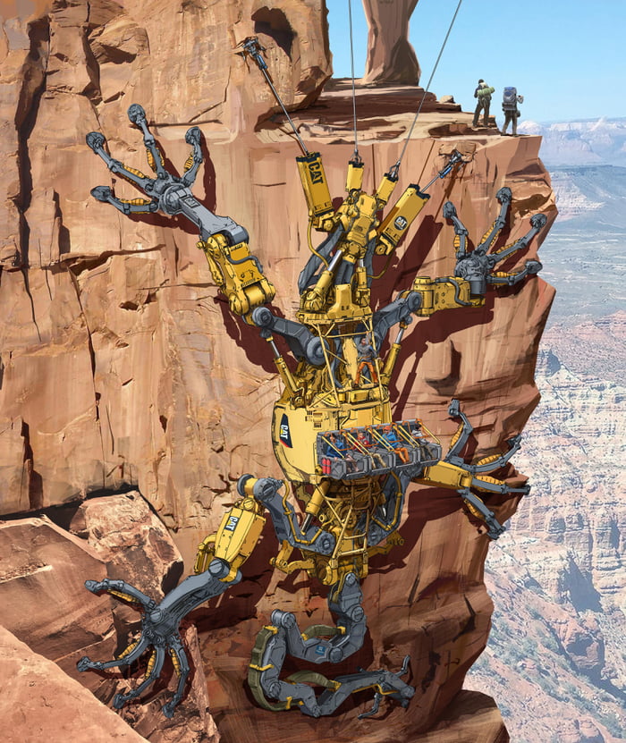Mech Lizard Climber by Longque Chen - 9GAG