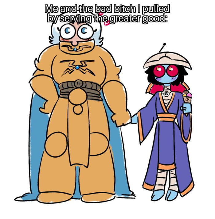 If everything is canon, surving the greater good gets a custodes GF. - 9GAG