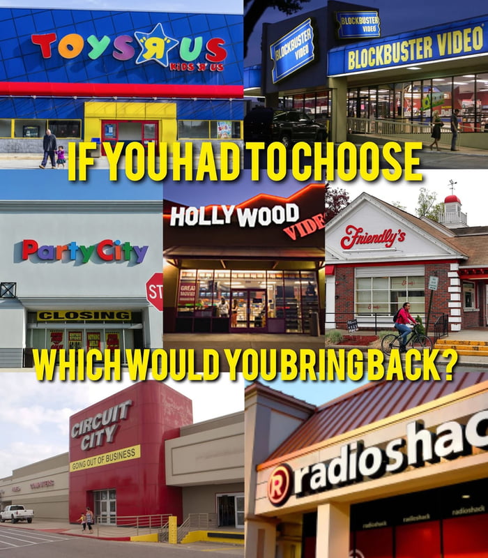 A nostalgic trip down memory lane! Which of these iconic stores would ...