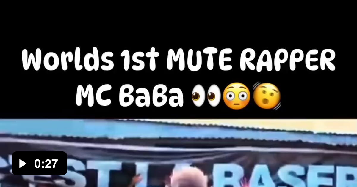 Worlds first mute rapper MC BABA - 9GAG