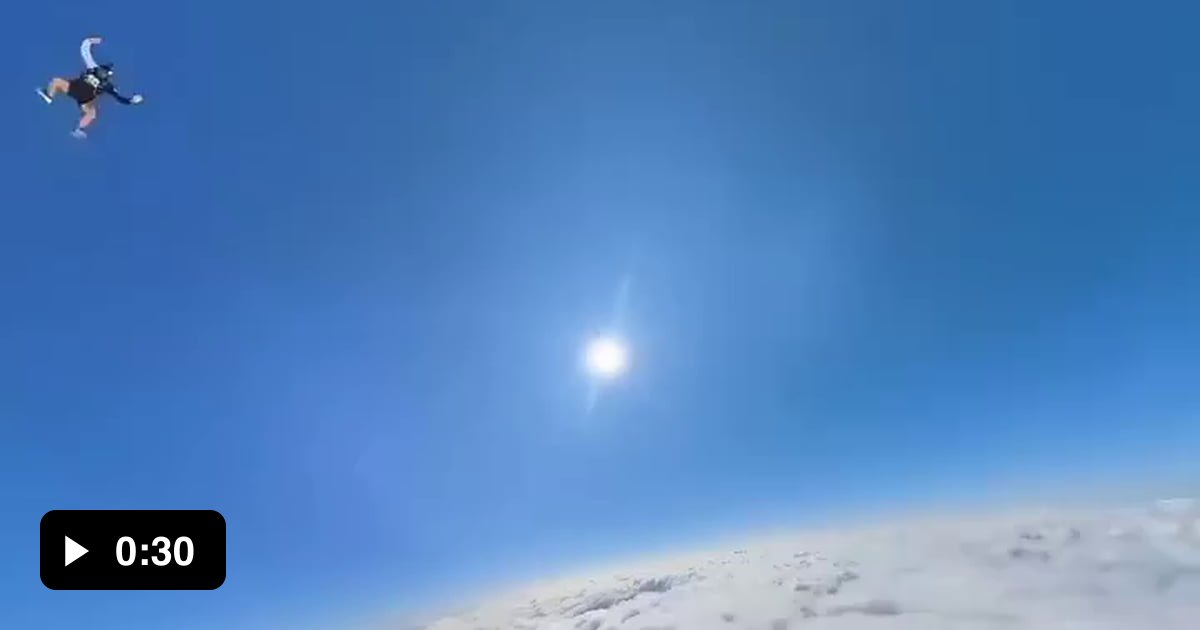 Sky diving through rain clouds - 9GAG