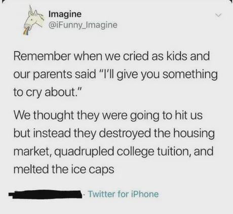 Cries in Millenial - 9GAG